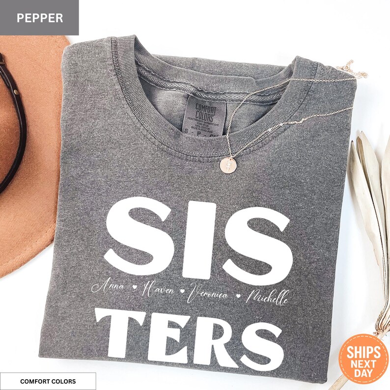 Custom Sisters Shirt, Personalized Matching Tee, Sister Gift Tshirt - Etsy