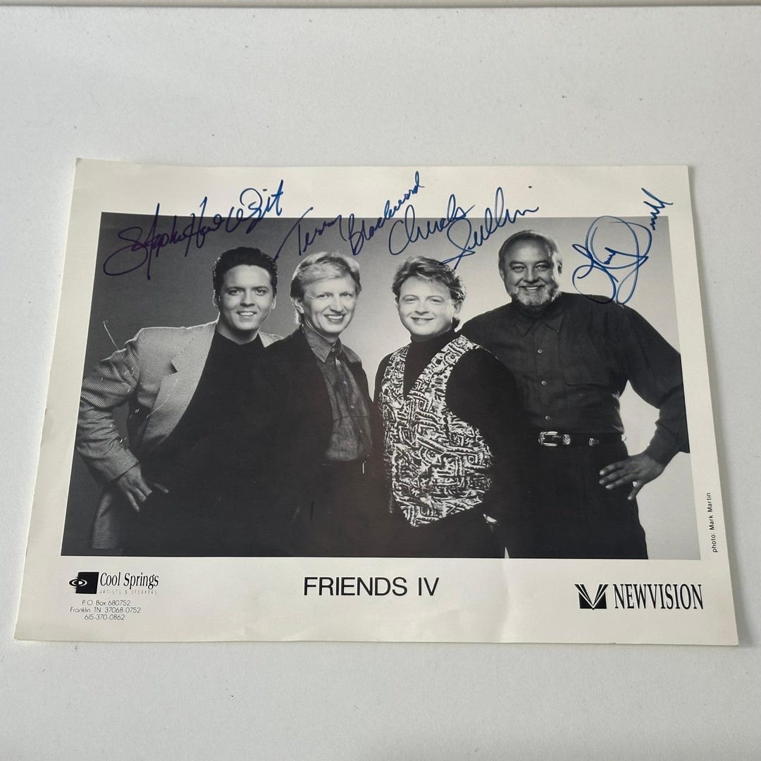 Friends IV Autographed Photo Cool Springs Newvision Music Group ...