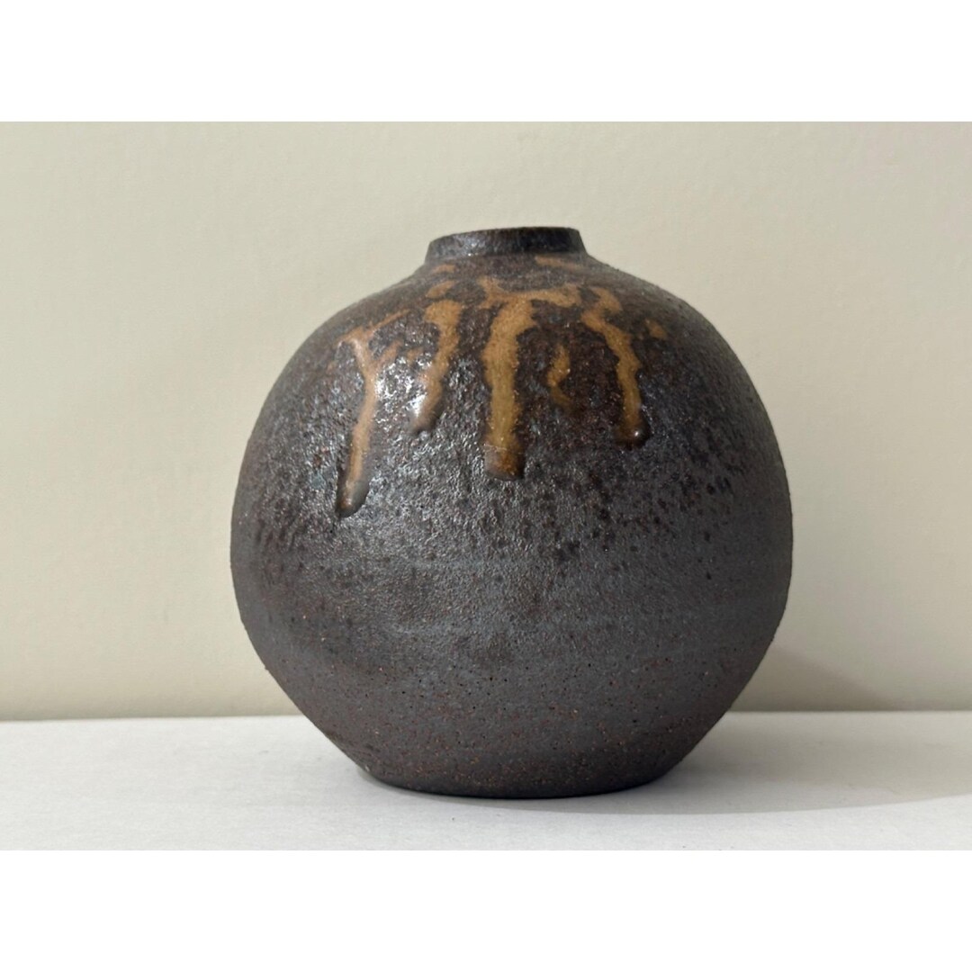 Beautiful Handmade Ikebana Vintage Glaze Container Small Vase Great ...