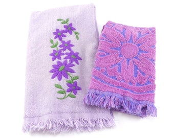 Lavender Hand Towels | Etsy