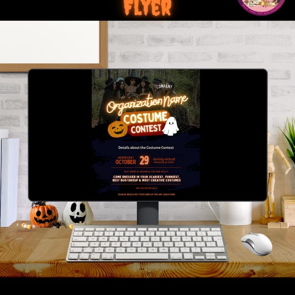 Halloween Costume Contest Poster - Etsy