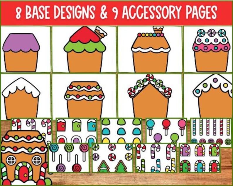 Gingerbread House Build Printable Christmas Activity | Preschool ...
