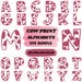 Cow Print Alphabet SVG, Animal Pattern Font (digital Download) - Etsy