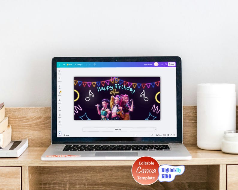 Kpop Demon Hunters Birthday Banner | Printable Birthday Sign for Kids ...