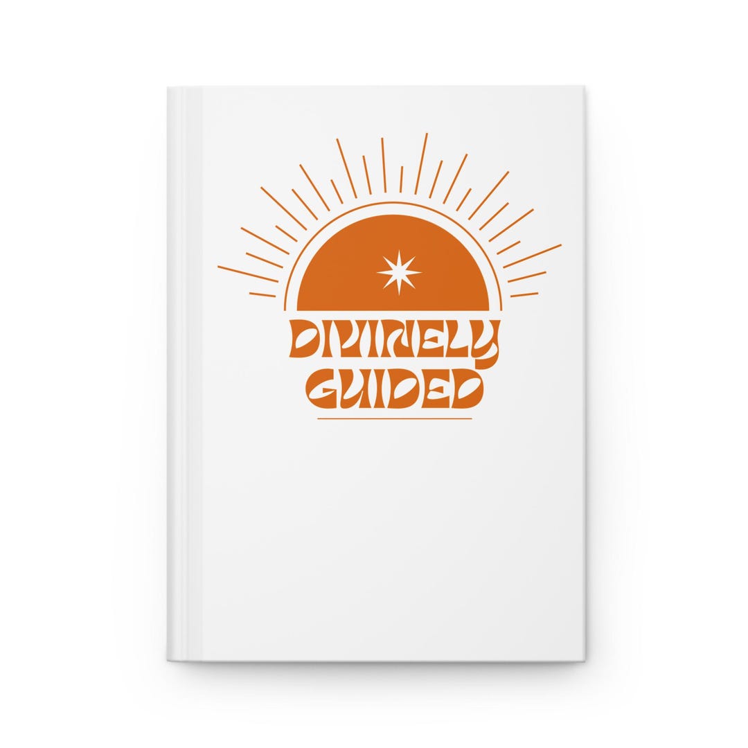 Divinely Guided Journal | Hardcover Matte, Sunburst Retro Illustration ...