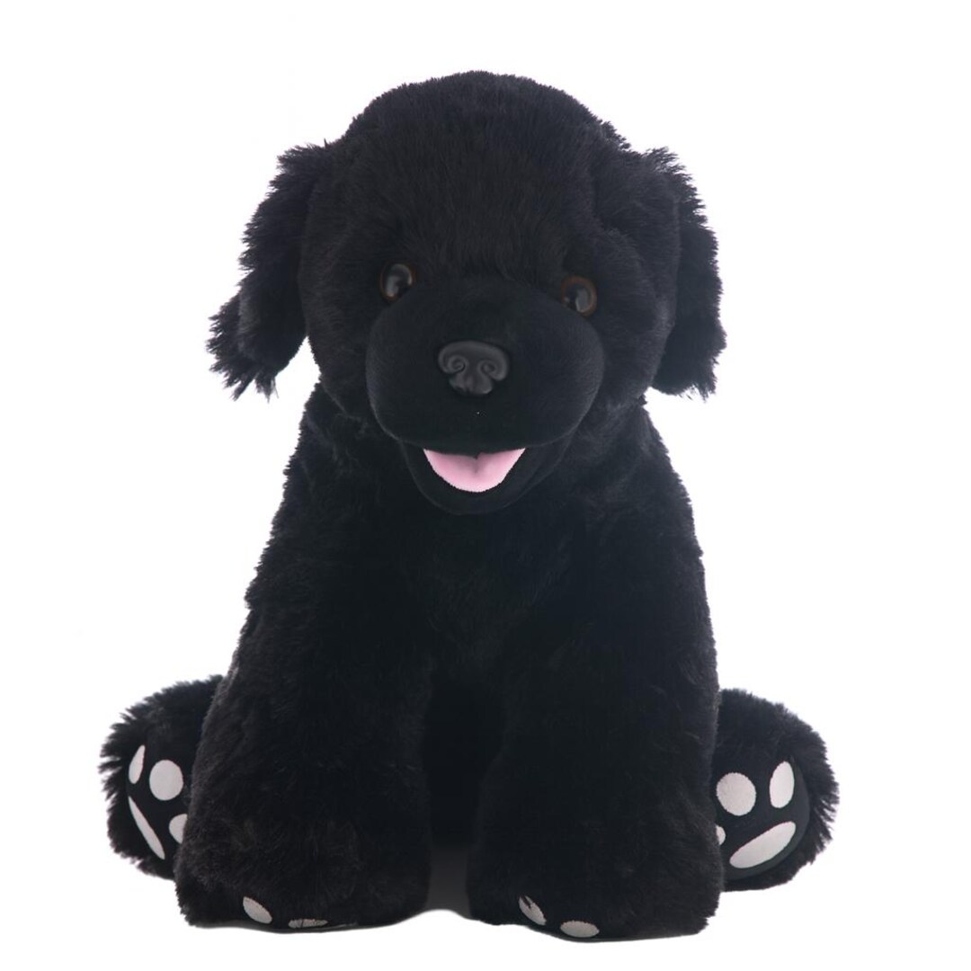Black Lab Plush Dog: 16" Soft Puppy Stuffed Animal - Etsy UK