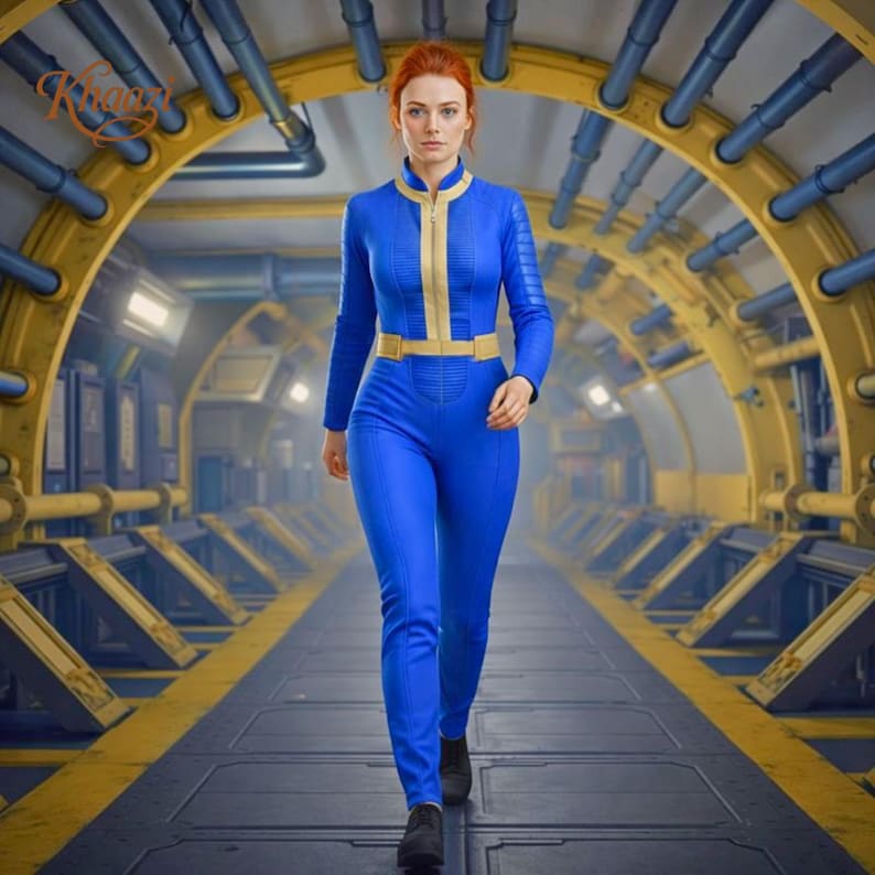 Fallout-inspired Vault Dweller Suit: Vault 33 Blue Jumpsuit Comic-con ...