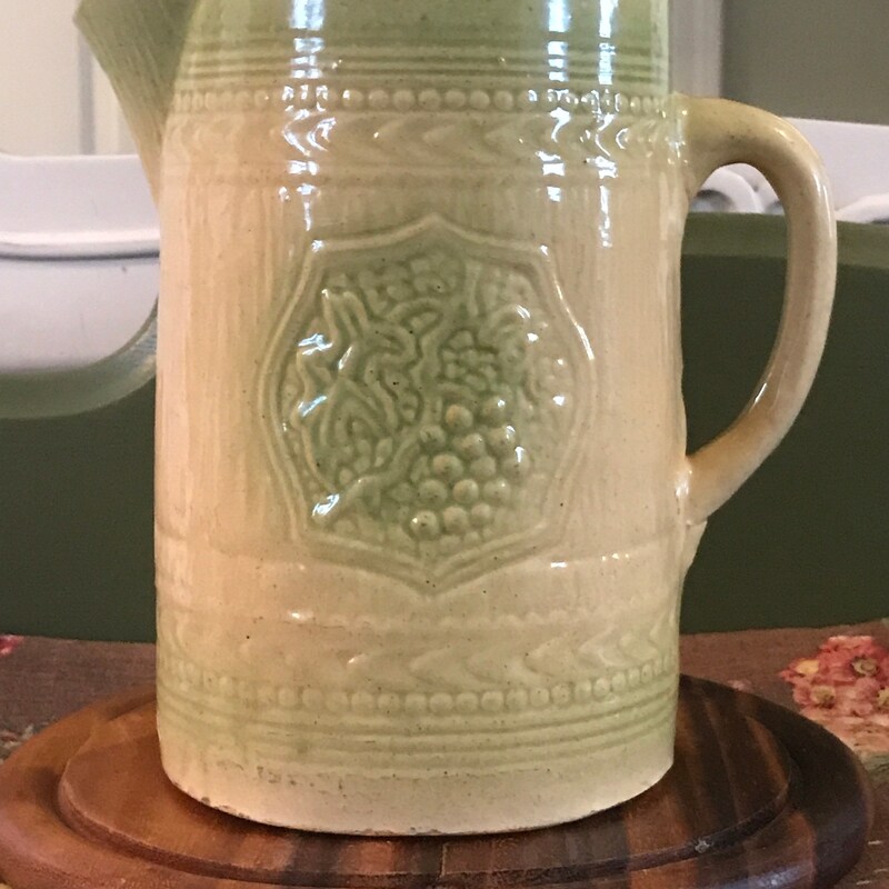 Yellow Ware Pitcher - Etsy