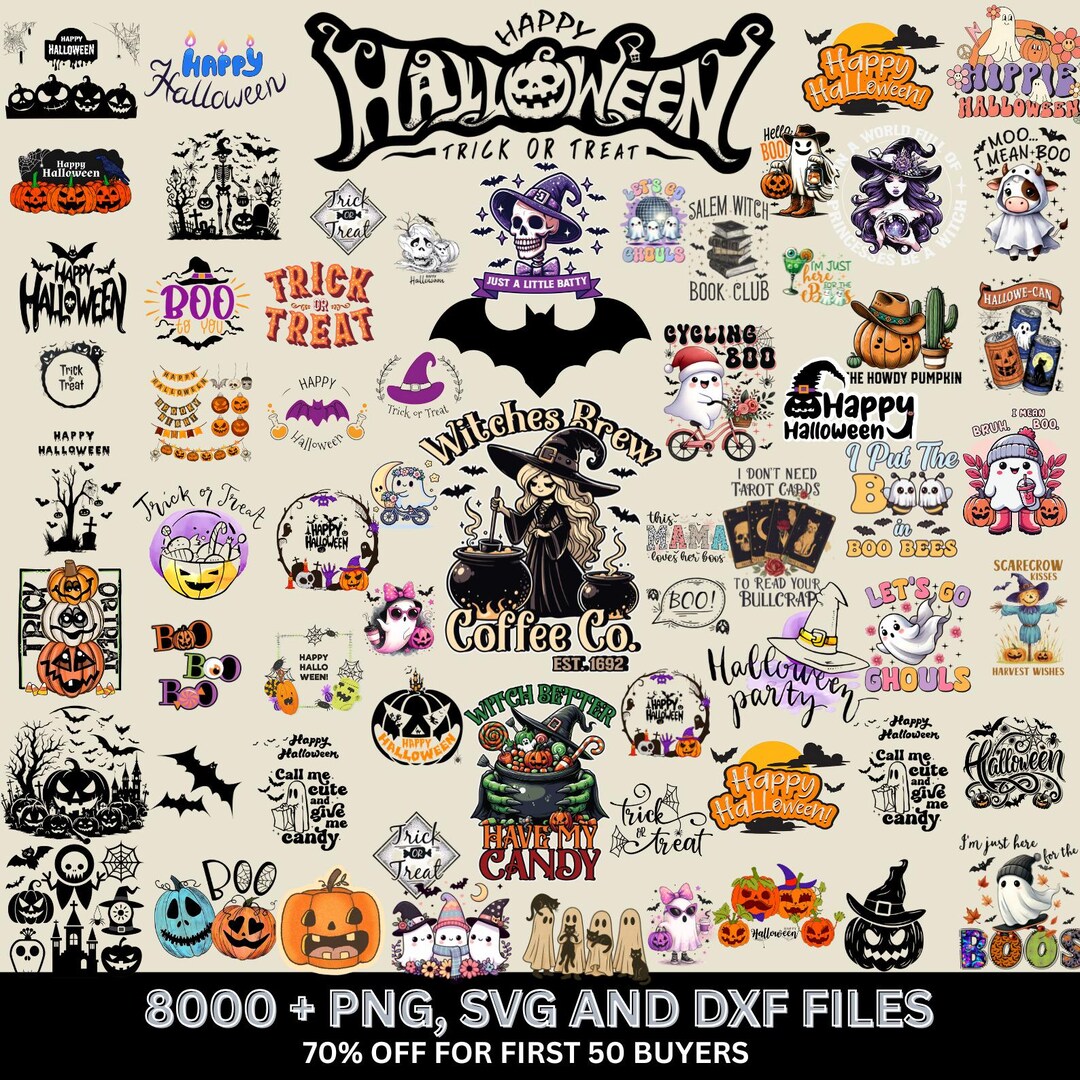 Halloween 8000+ Villains Bundle Png, Villains Bundle Png, Halloween Png ...