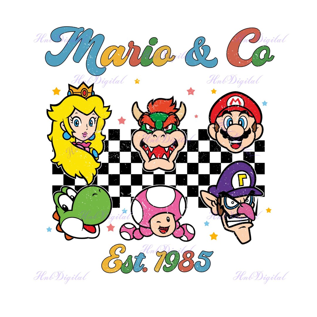 Super Mario PNG, Mario and Friends Clipart, Princess Peach Yoshi Bowser ...