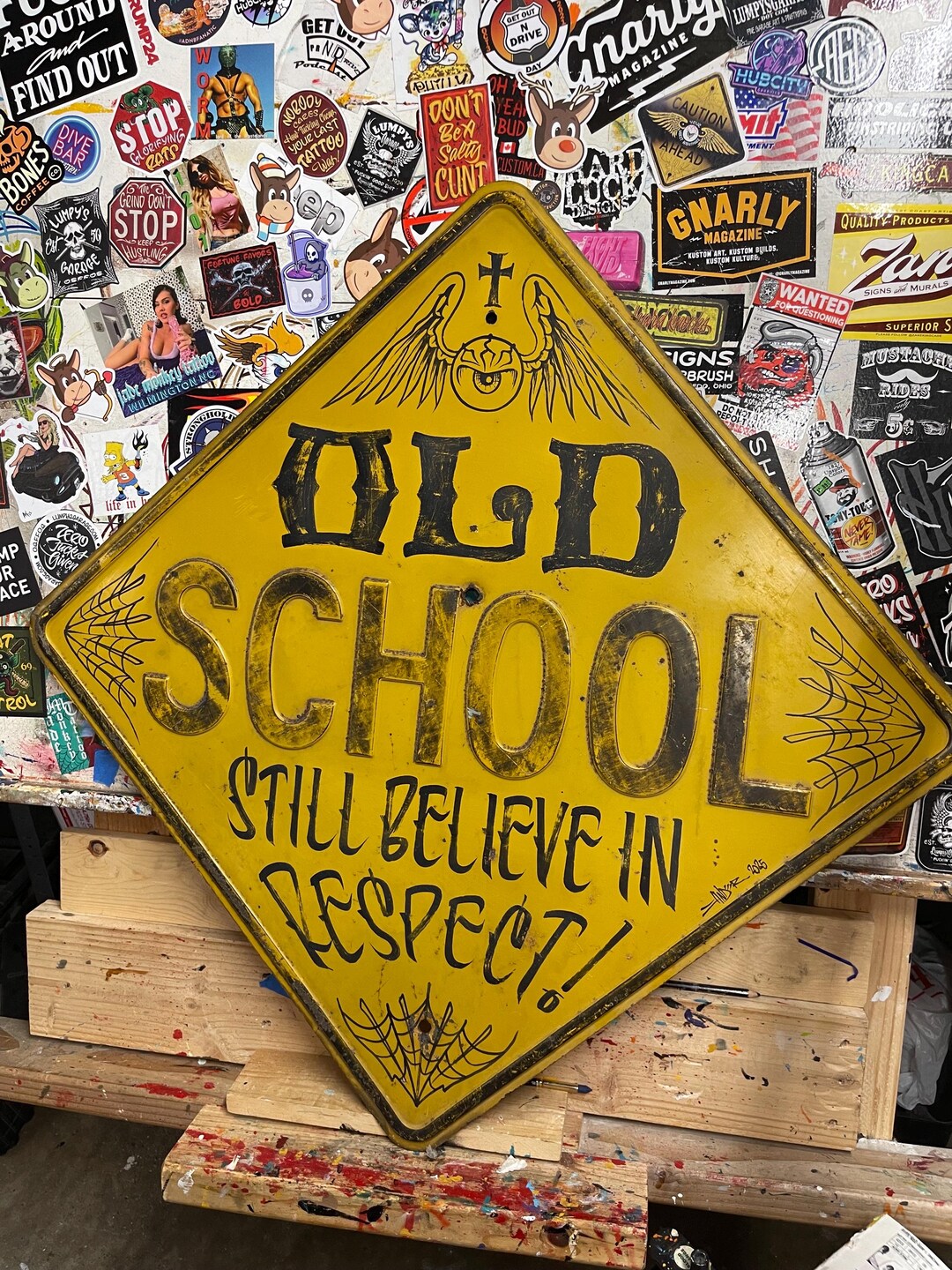 Vintage Street Sign "old School" Raised Letter Rare Steel Sign - Etsy