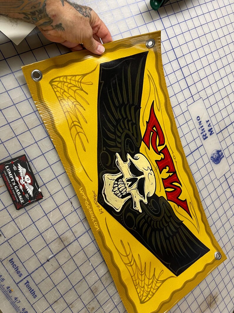 Lumpy’s Garage, “FTW” 12”x24” Printed Vinyl Banner - Etsy
