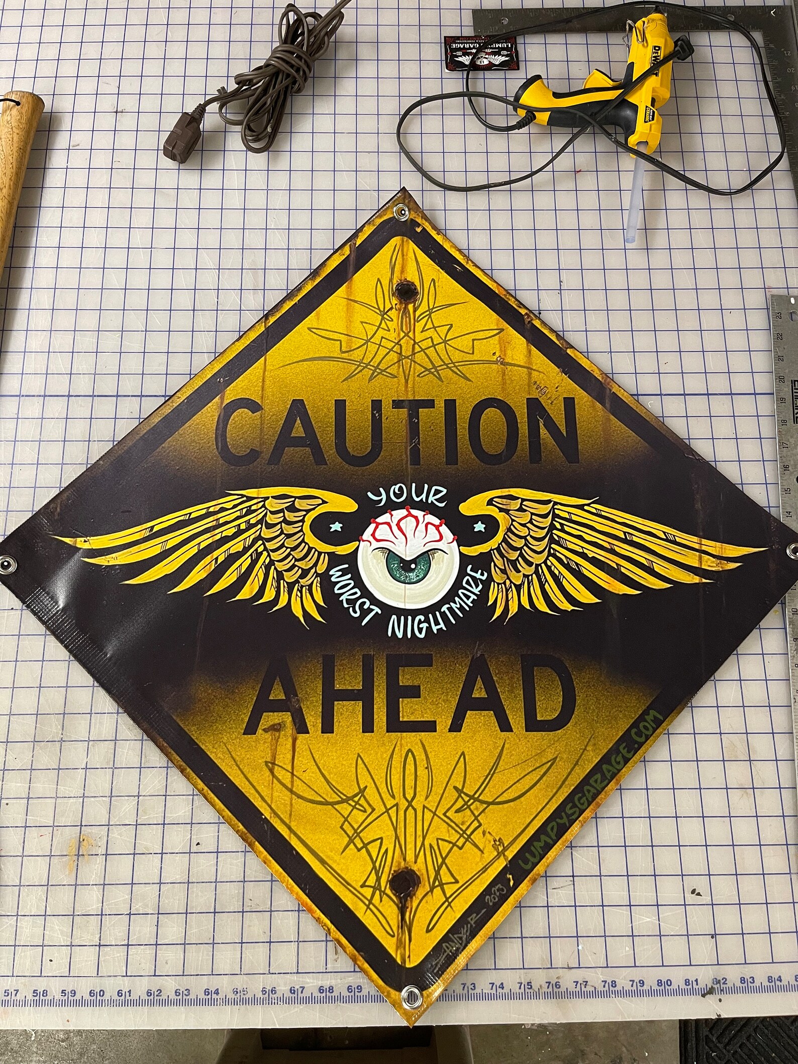 Lumpy’s Garage, “your Worst Nightmare” 24”x24” Printed Vinyl Banner - Etsy