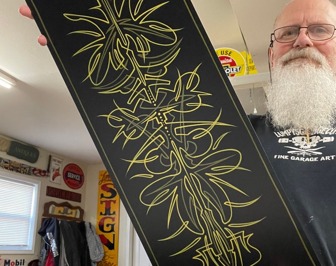 Hand Painted "pinstriped” 2 Color Old School Signage, Man Cave, Old ...