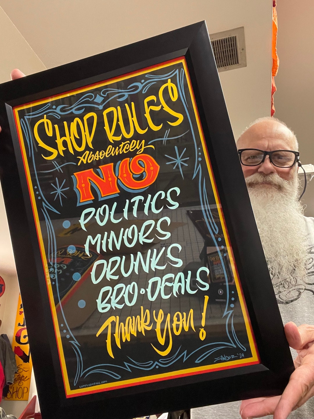Lumpy's Garage shop Rules 11x17 Poster - Etsy