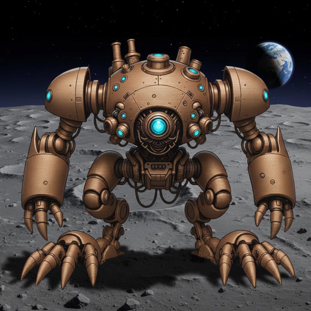 Meta Robot – 3D Printable Futuristic Robot Model | Digital STL/OBJ File ...