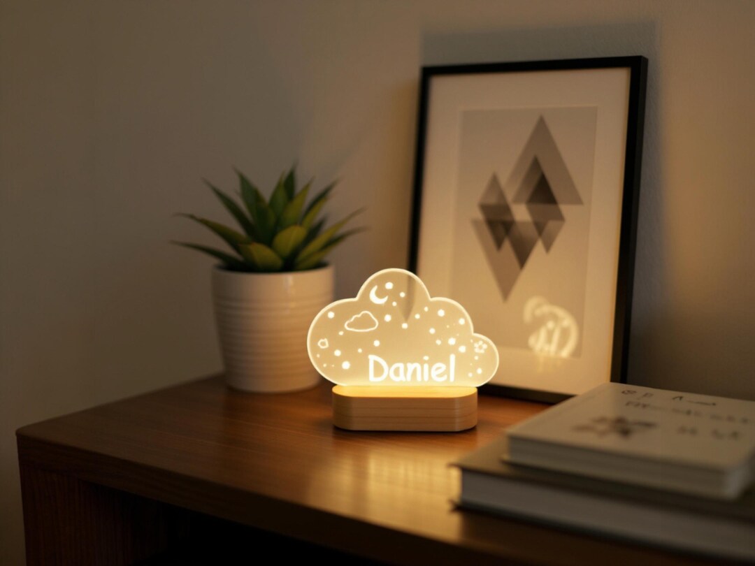 Custom Cloud Night Light • Personalized Decorative Lamp • Unique Home ...