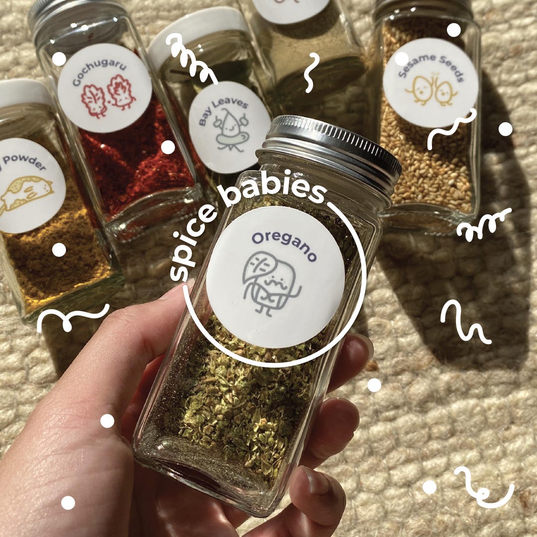 Spice Babies – Cute Spice Jar Labels With Fun Characters Full of ...