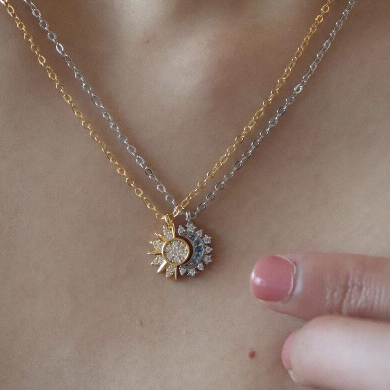 Celestial Couple Necklace - Etsy