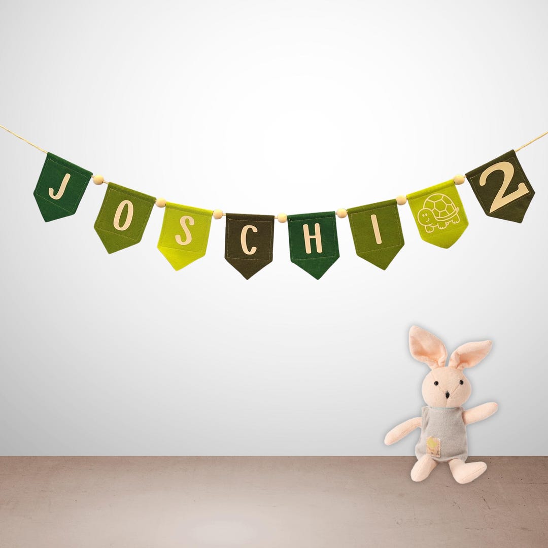 Personalized Pennant Chain – Name Garland – Personalized Birthday ...