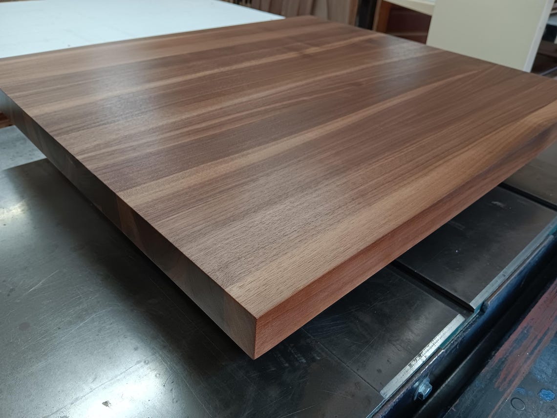 BLACK WALNUT Butcher Block Style Hardwood Panel - Unfinished - Custom ...