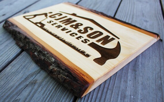 Wood Slab Signs Long Wooden Signs – Barn Living Gifts