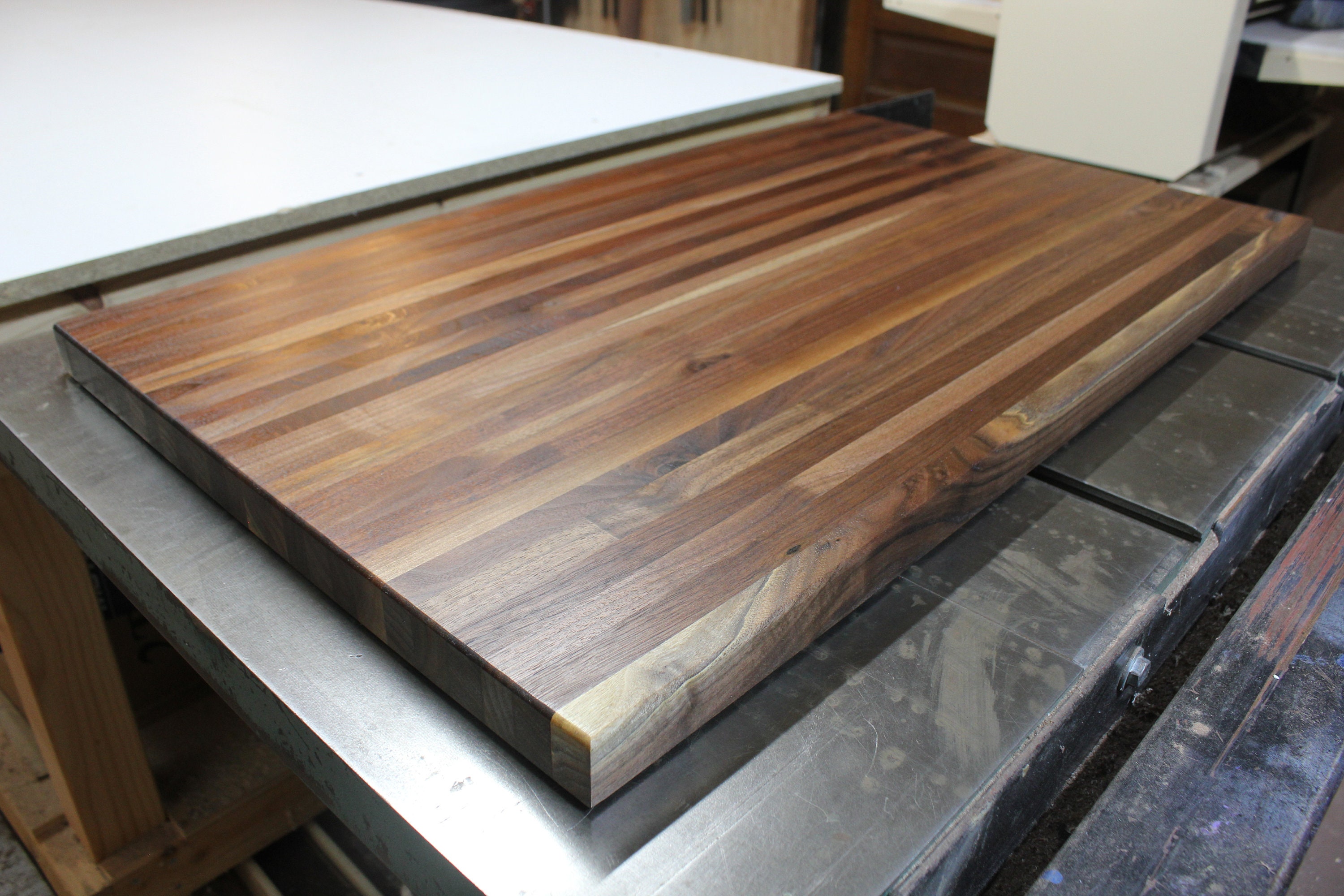 BLACK WALNUT Butcher Block Style Hardwood Panel - Unfinished - Custom ...