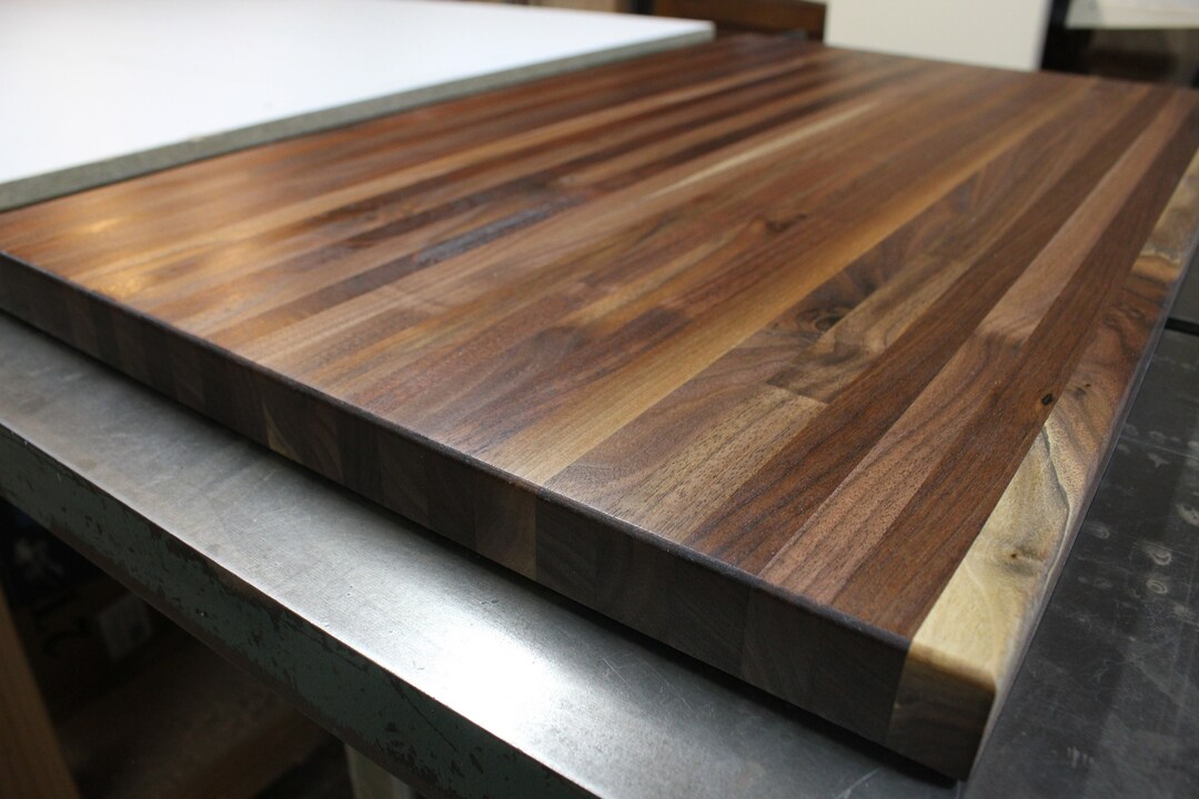 BLACK WALNUT Butcher Block Style Hardwood Panel - Unfinished - Custom ...