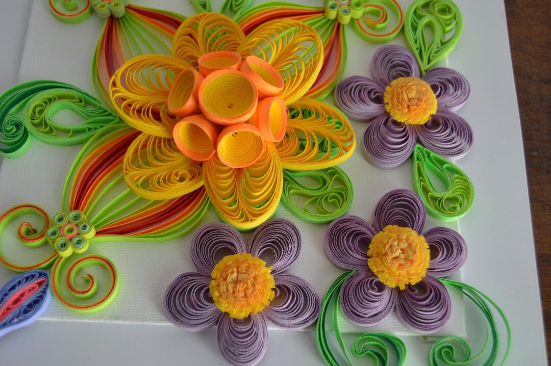 Paper Quilling-quilling Art-living Room Décor-quilling Wall Art-house ...