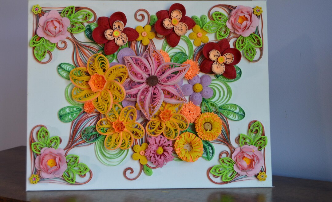 Paper Quilling-quilling Art-living Room Décor-quilling Wall Art-house ...