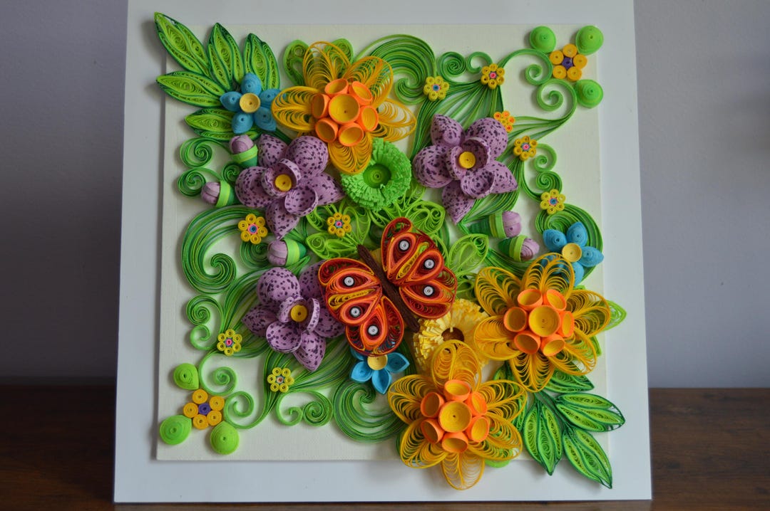 Paper Quilling-quilling Art-living Room Décor-quilling Wall Art-house ...