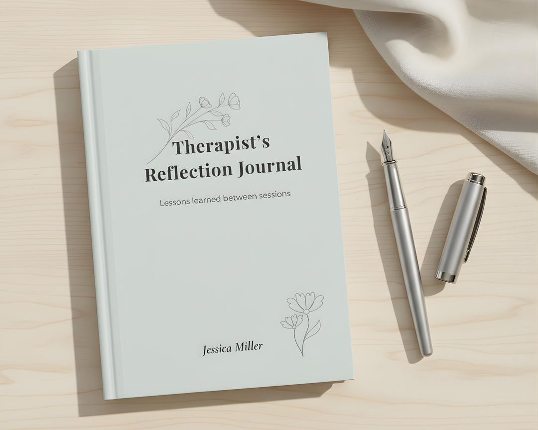 Therapist Reflection Journal – Lined Hardcover Writing Notebook for ...