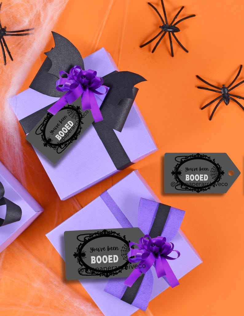 You’ve Been Booed Spooky Mirror Gift Tags | Halloween Printable Tags ...