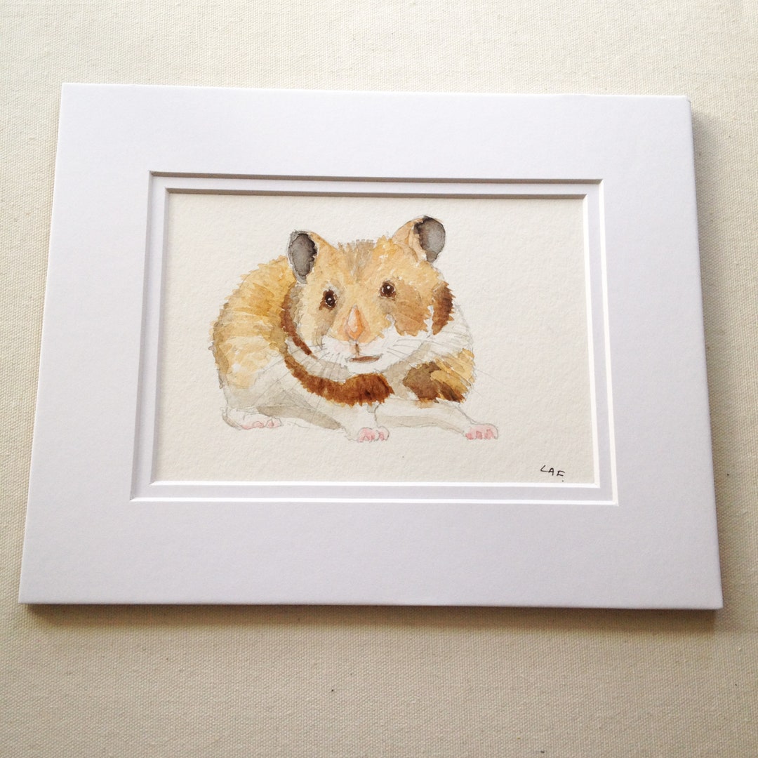 Hamster Art, Original Rodent Painting,animal Paintings, Original ...