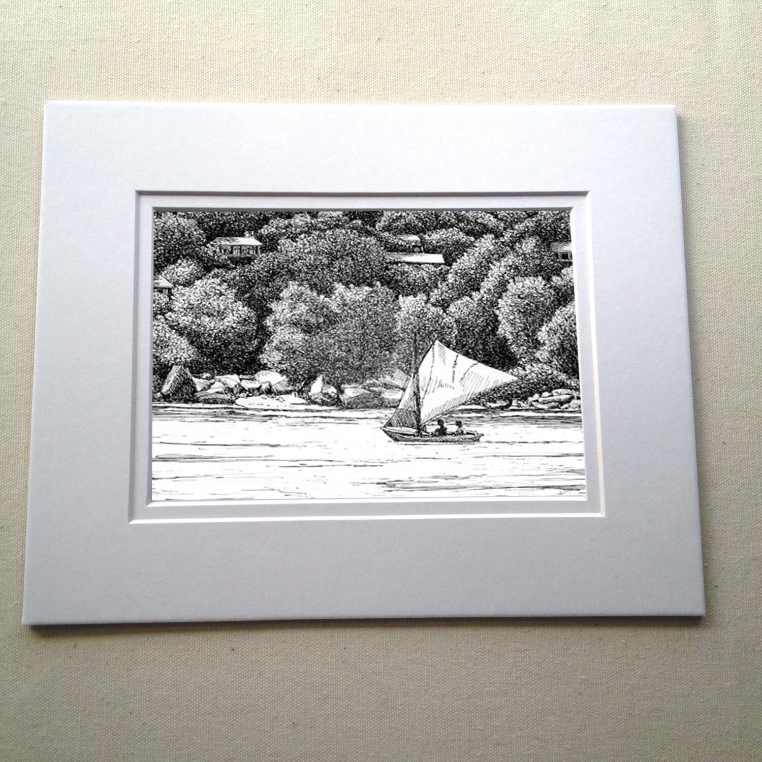 Original Haiti Drawing, Black and White, Original Drawing of My Pen and ...