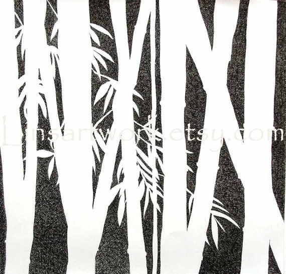 Negative Space Plant Drawing