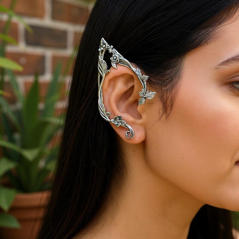 Elven Ear Wrap Earring | Fairy Ear Wrap | Gothic Elf Earring | Fantasy ...