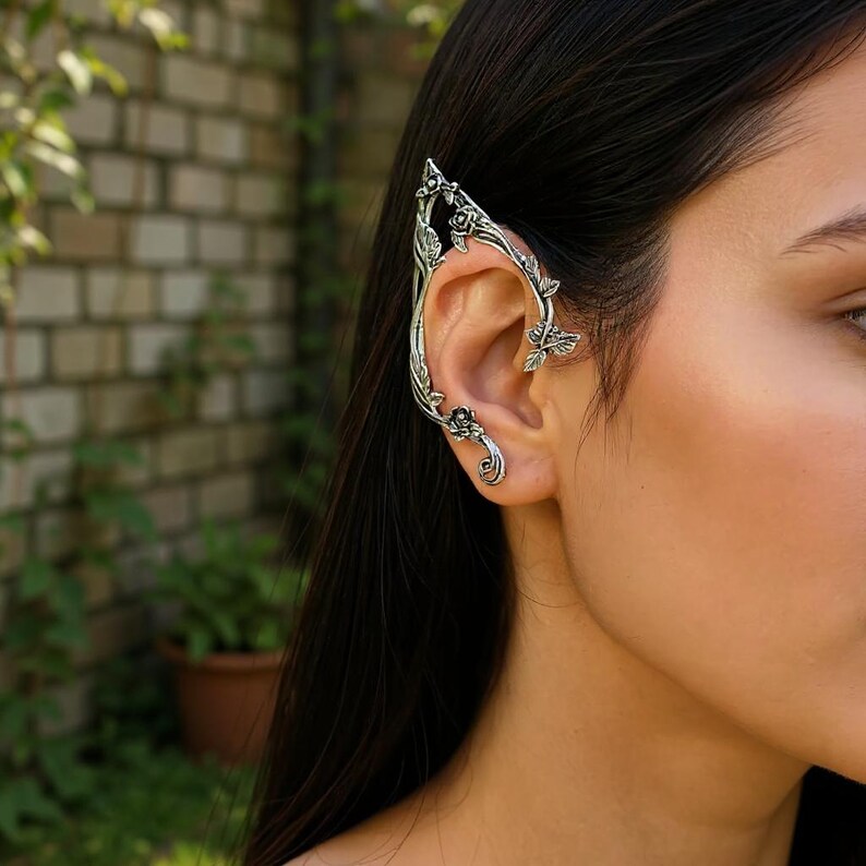 Elven Ear Wrap Earring | Fairy Ear Wrap | Gothic Elf Earring | Fantasy ...