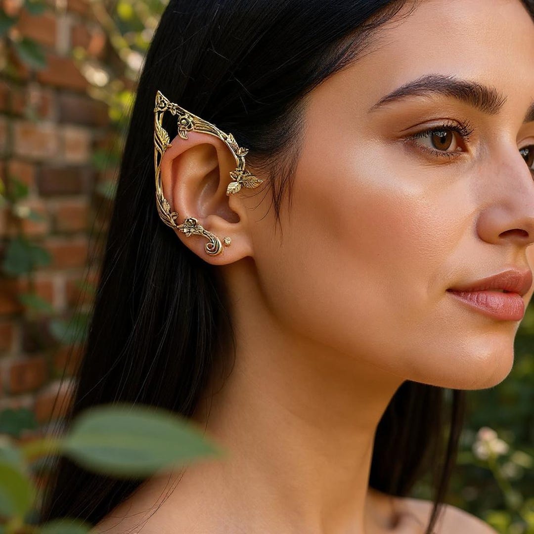 Elven Ear Wrap Earring | Fairy Ear Wrap | Gothic Elf Earring | Fantasy ...