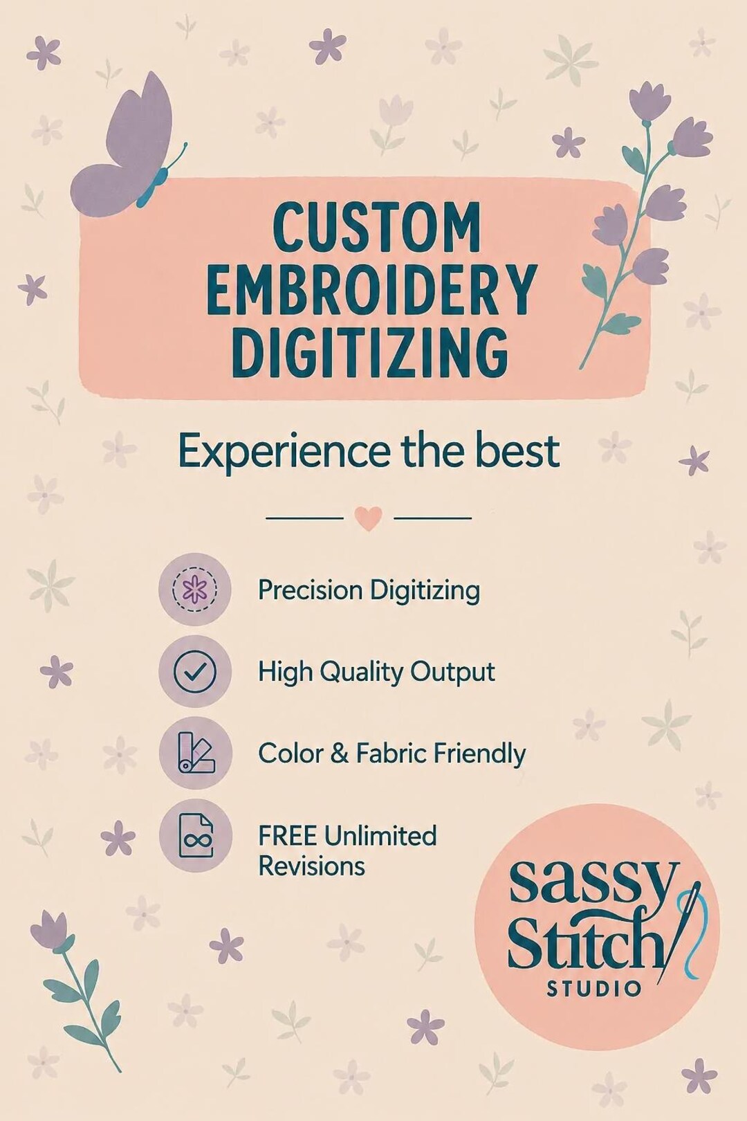 Custom Embroidery Digitizing | Logo & Artwork Stitch File - Etsy