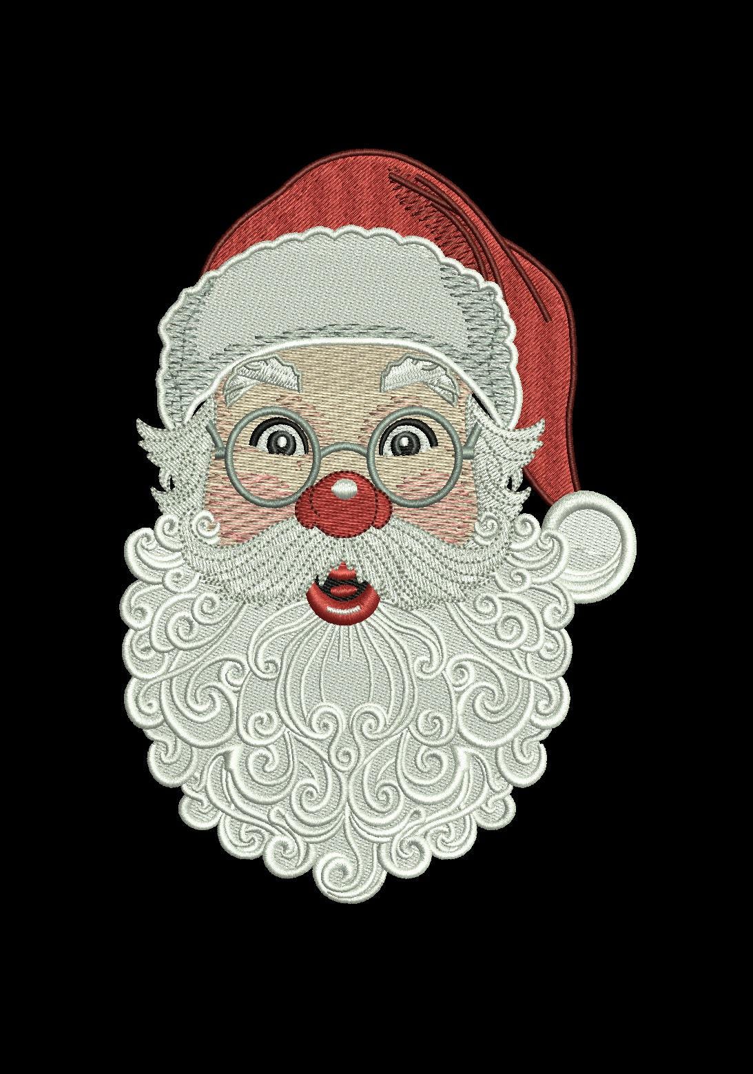 FSL Santa Face Ornament Embroidery Design | Freestanding Lace Christmas ...