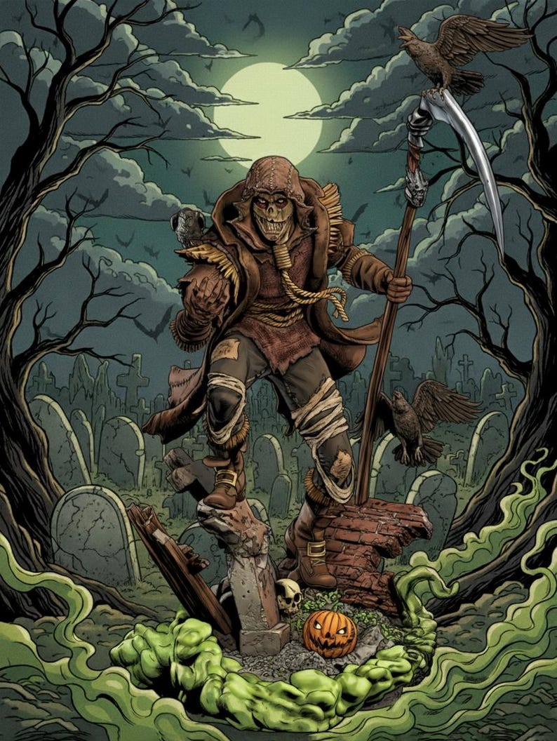 Scarecrow 3D Model - Sack Mask Villain Figure - Fear Toxin Master - STL ...