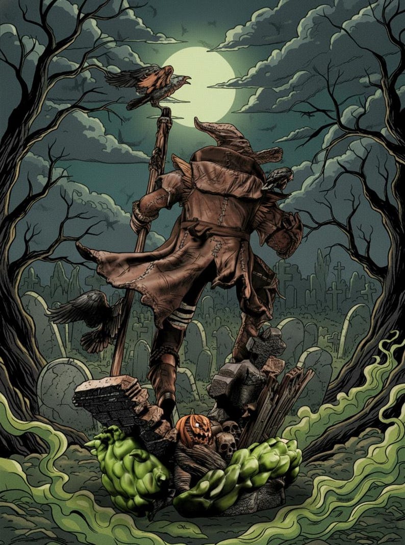 Scarecrow 3D Model - Sack Mask Villain Figure - Fear Toxin Master - STL ...