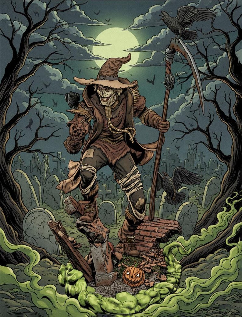 Scarecrow 3D Model - Sack Mask Villain Figure - Fear Toxin Master - STL ...