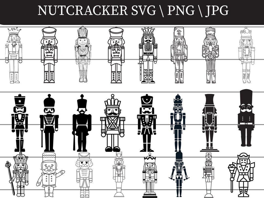 Nutcracker SVG: Christmas Cut Files for Cricut (digital Download) - Etsy