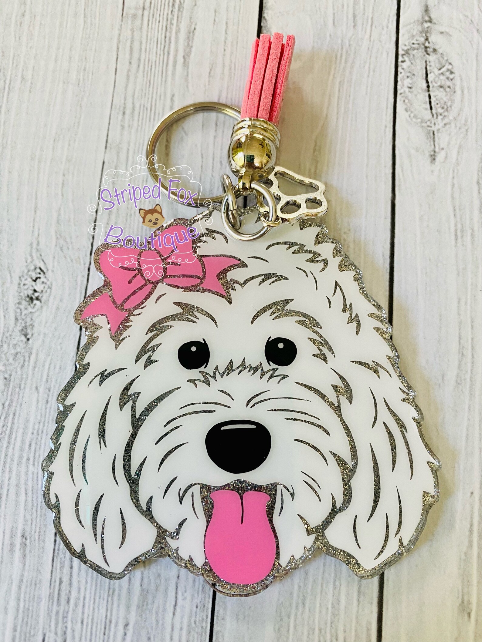 Goldendoodle keychain l Labradoodle keychain l Custom l OOAK | Etsy