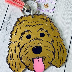 Goldendoodle Keychain L Labradoodle Keychain L Custom L OOAK - Etsy