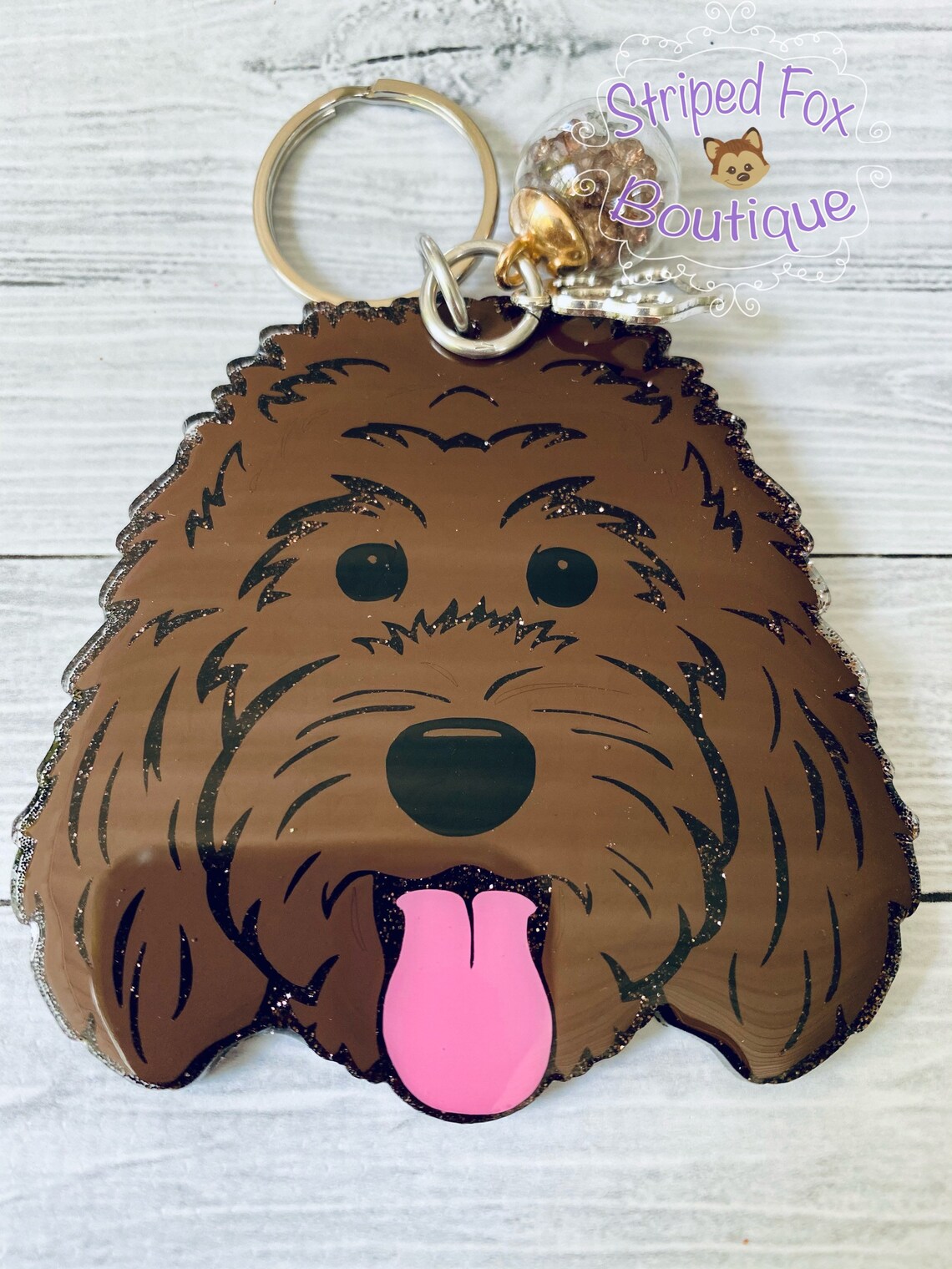 Goldendoodle Keychain L Labradoodle Keychain L Custom L OOAK | Etsy