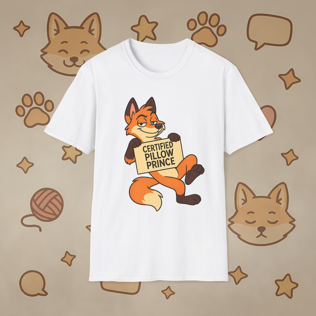 Certified Pillow Prince Furry Shirt | Funny Anthro Fox Tee | Furry ...