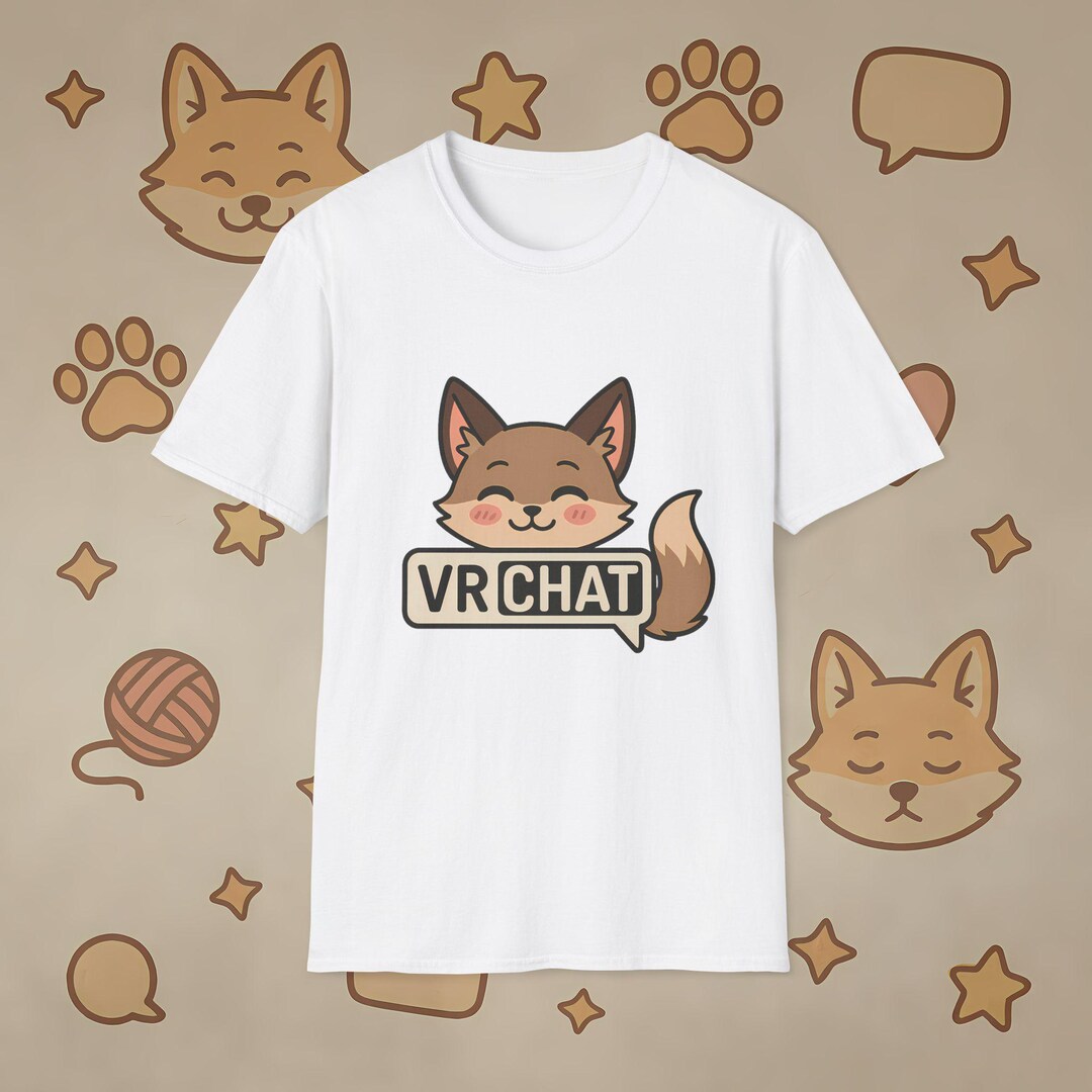 Furry Vrchat T-shirt | Cute Fursuit Art Tee | Kawaii Furry Merch | Soft ...